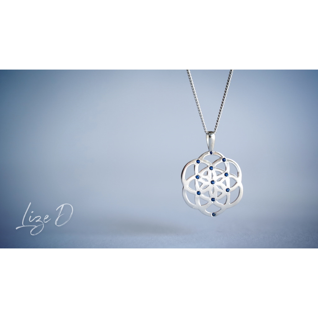 Flower of Life Sterling Silver Pendant - AVA Wellness