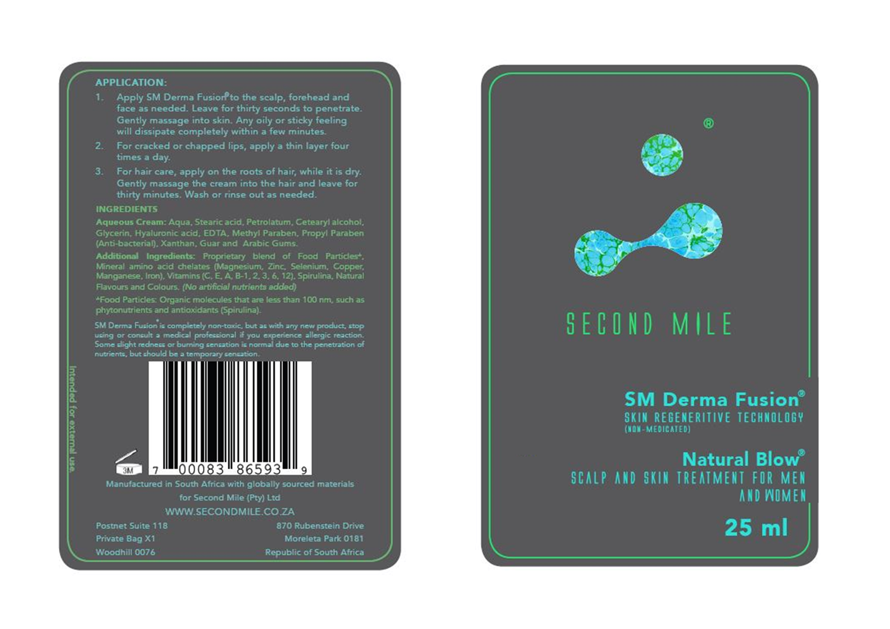 SM Derma Fusion - Second Mile Natural Blow Cream - AVA Wellness